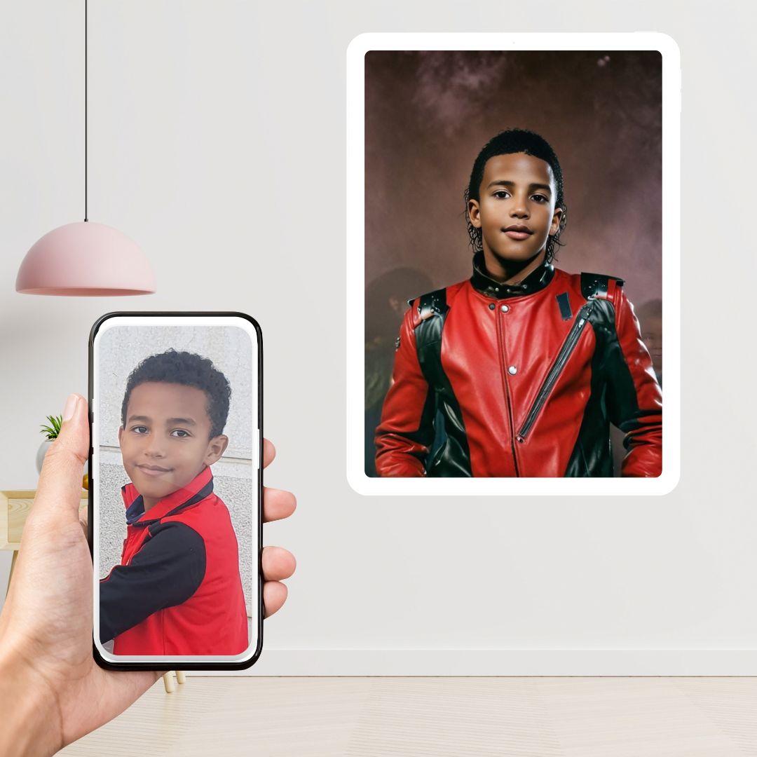 Michael Jackson icon - Personalized Canvas Portraits for Kids – My ...